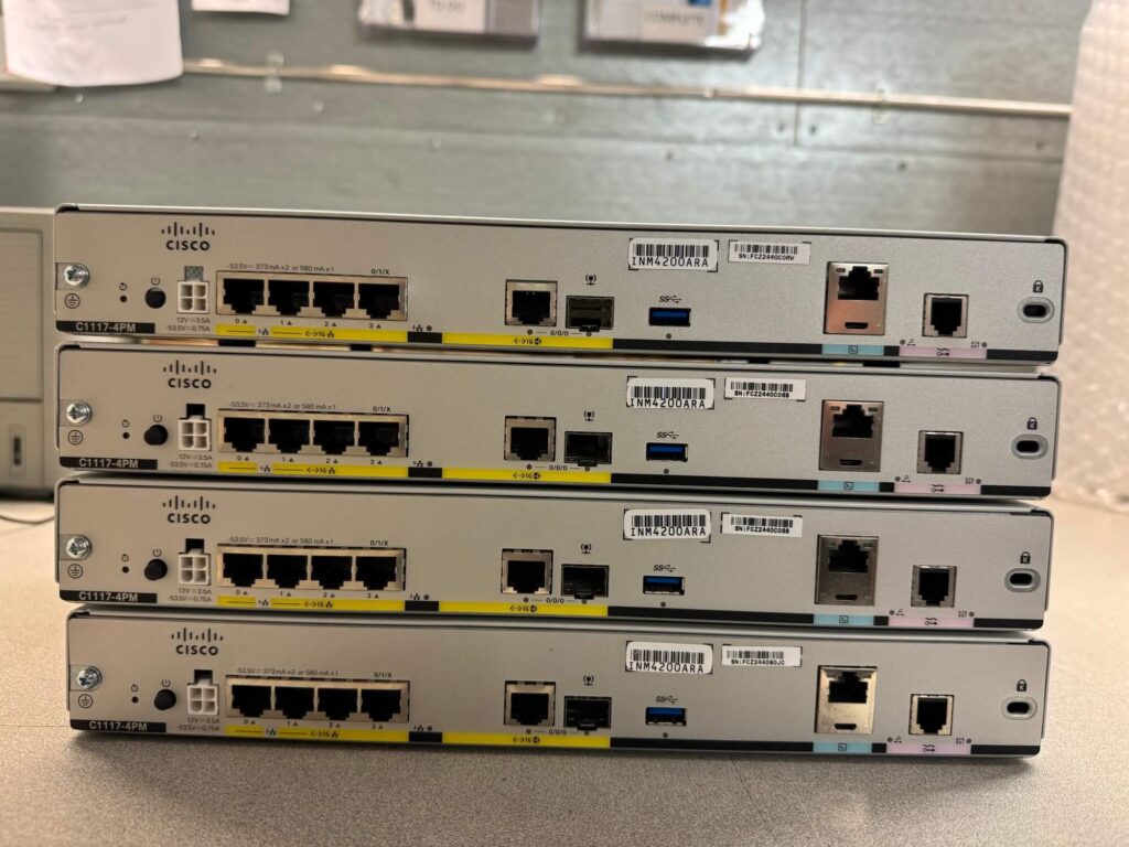Cisco C1117-4PM ISR 1100 4-Port DSL Annex M GE WAN Router